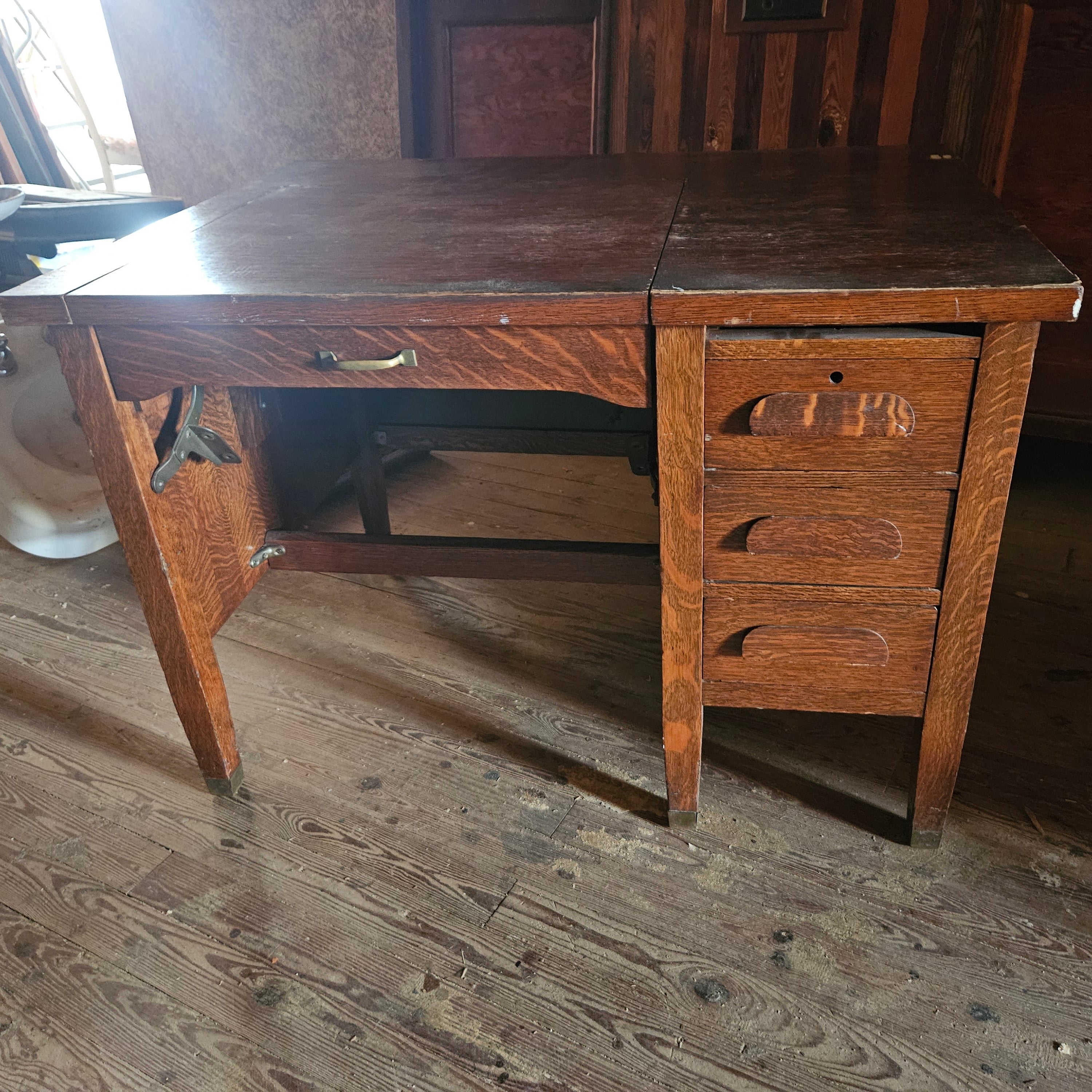 Antique Oak Typewriter Desk | Grandpa's Barn LLC